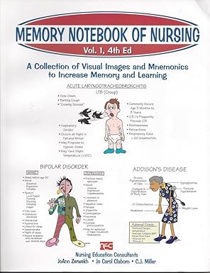 Memory Notebook of Nursing, Vol. 1: A Collection of Visual Images and ...