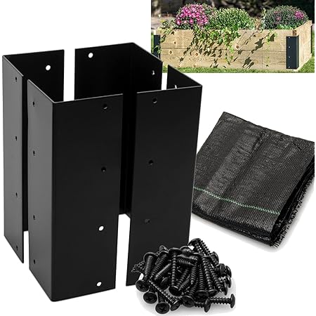 Amazon.com: Raised Garden Bed Decorative Corner Bracket Connectors for ...