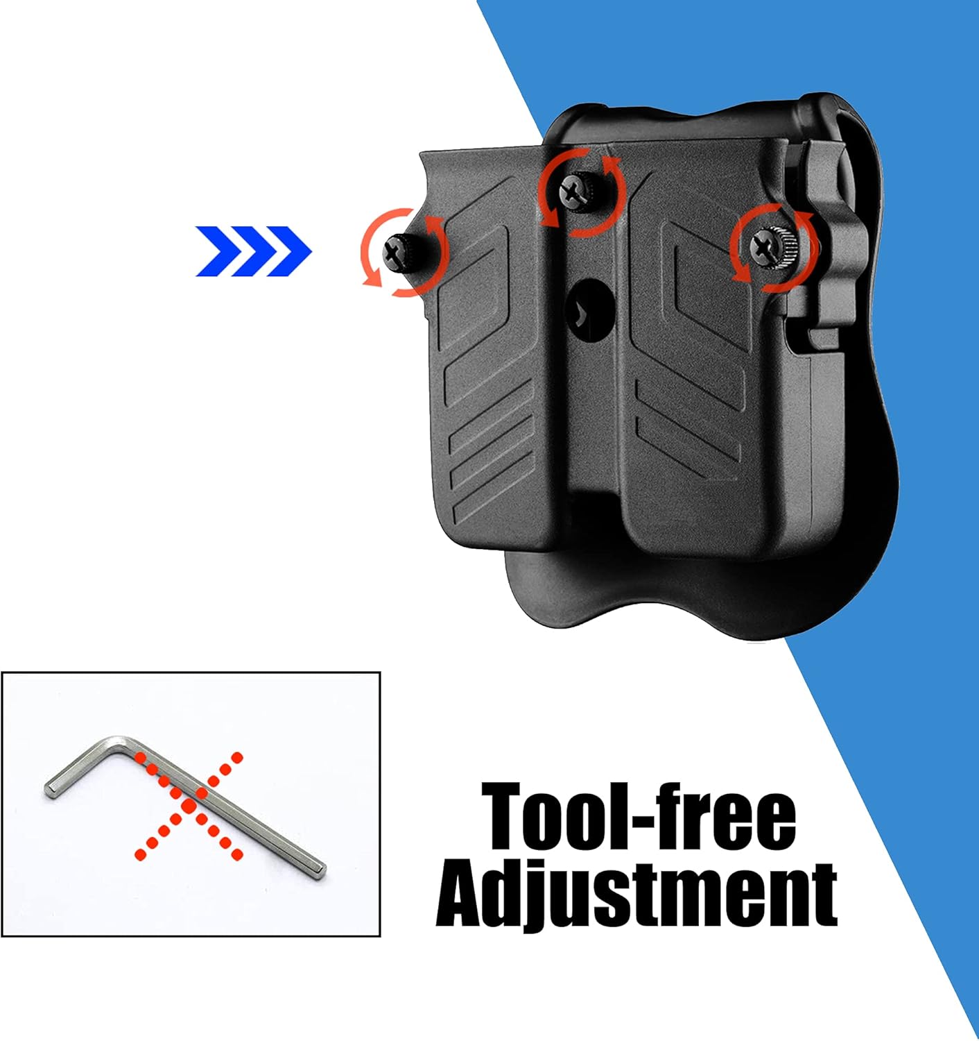 Double Magazine Holder 9mm 10mm 40 45 Single Double Stack Magazine ...