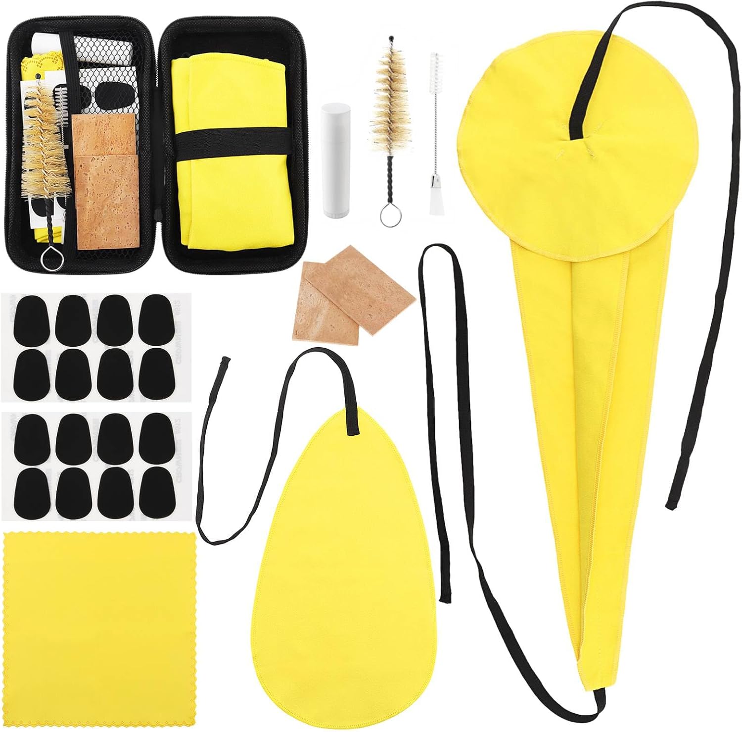 Amazon.com: Alto Tenor Soprano Saxophone Cleaning Cloths Kit with Case ...