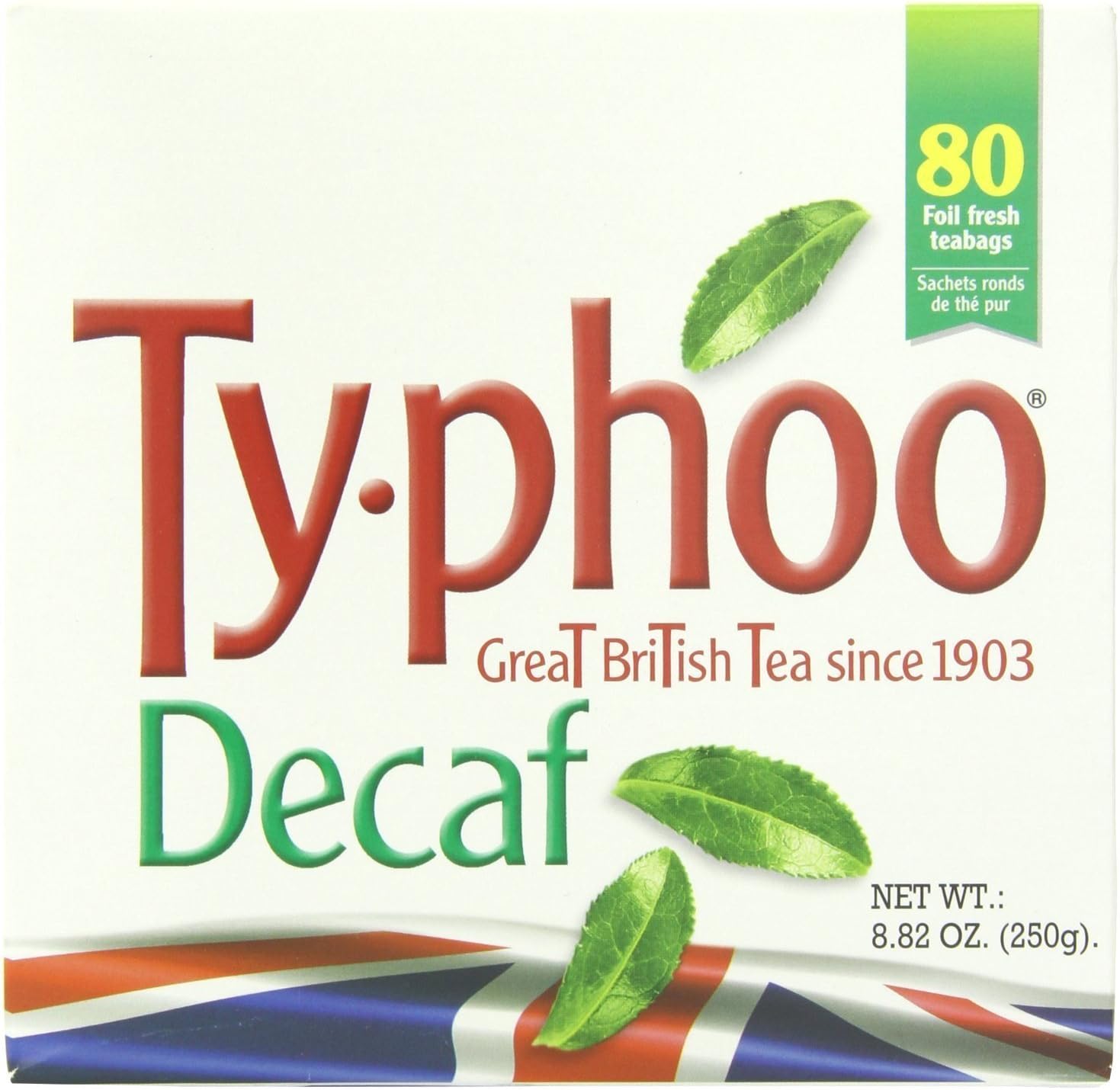 Amazon.com : Typhoo British Tea, Decaf, Foil fresh teabags, 80 Count ...