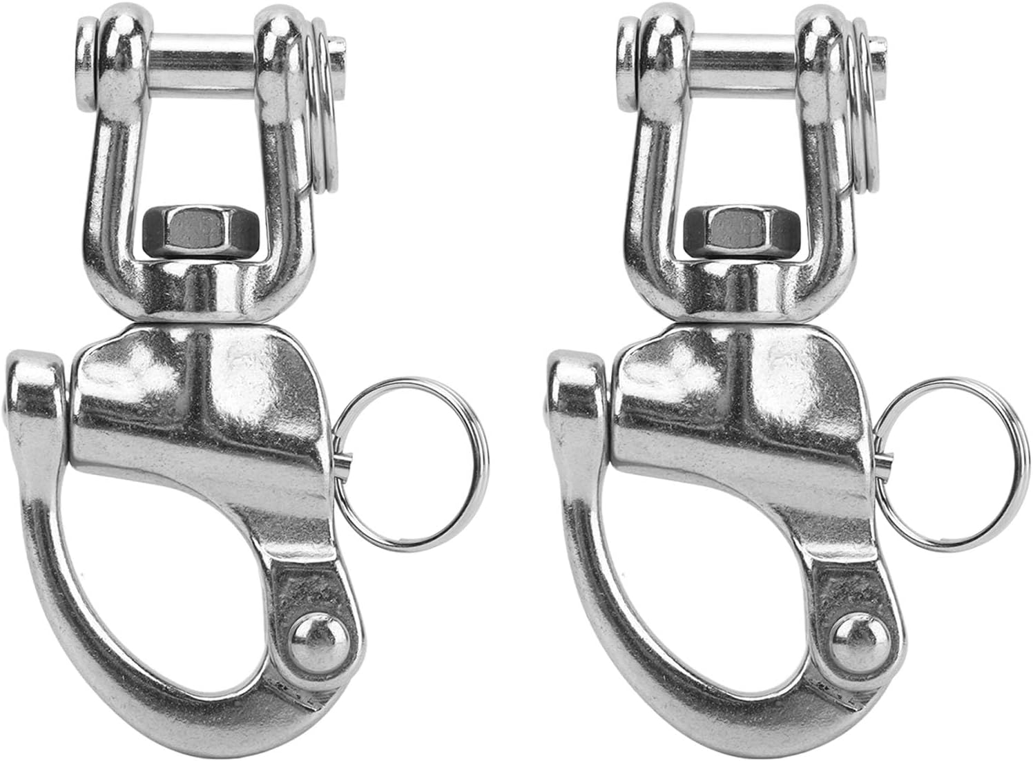 Fuerdich 2PCS Snap Shackle, 316 Stainless Steel Swivel Snap Shackle ...