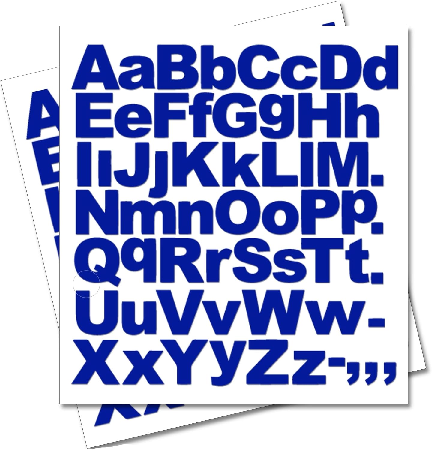 2 x Set of A-Z Royal Blue Capital & Small Letters Full Alphabet ...