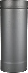 AllFuel HST 8" x 36" Black Single Wall Stove Pipe - Amazon.com