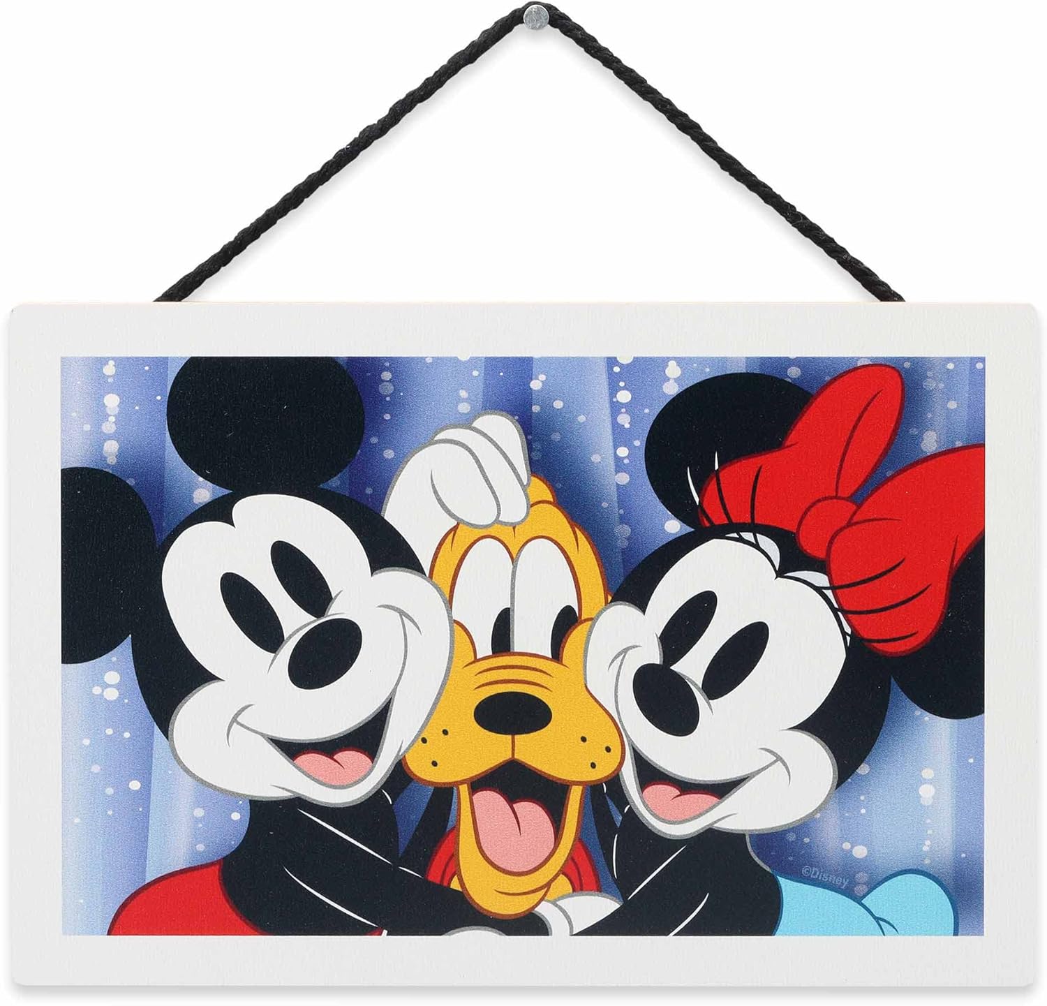Amazon.com: Disney Photo Booth Hanging Wood Wall Decor - Cute Disney ...