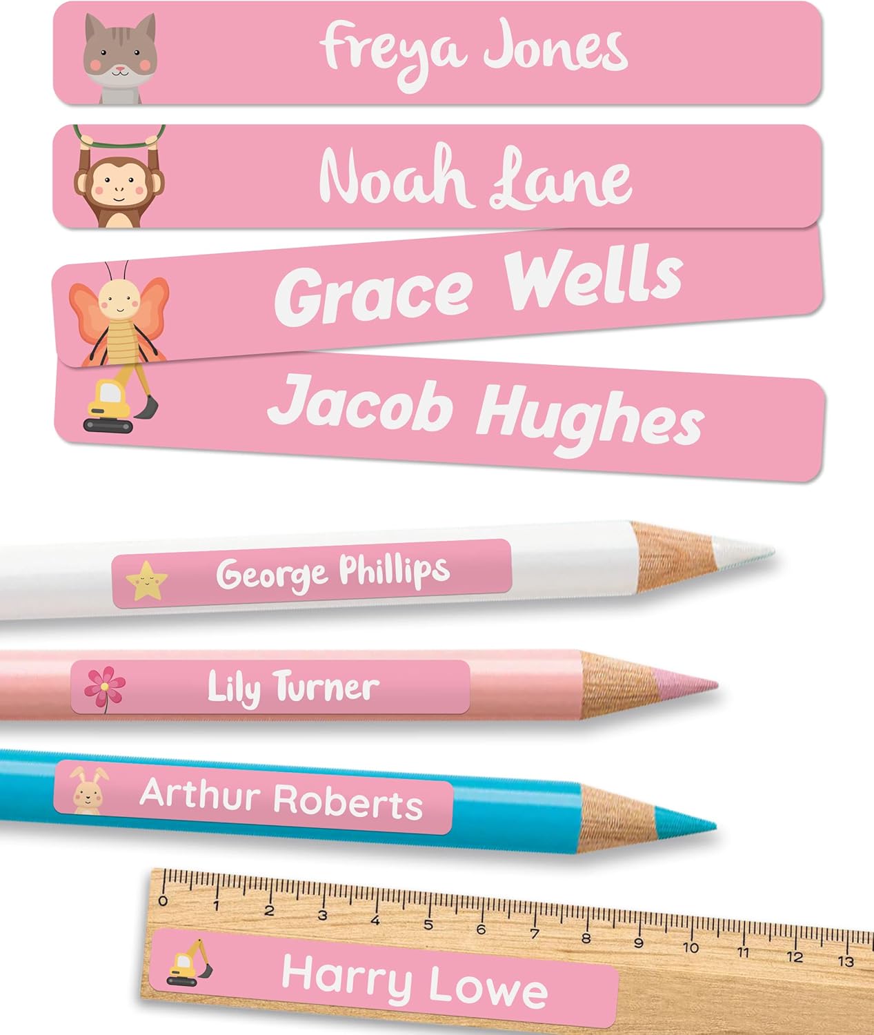 Amazon.com : Personalized Name Labels for Kids in School & Daycare (150 ...