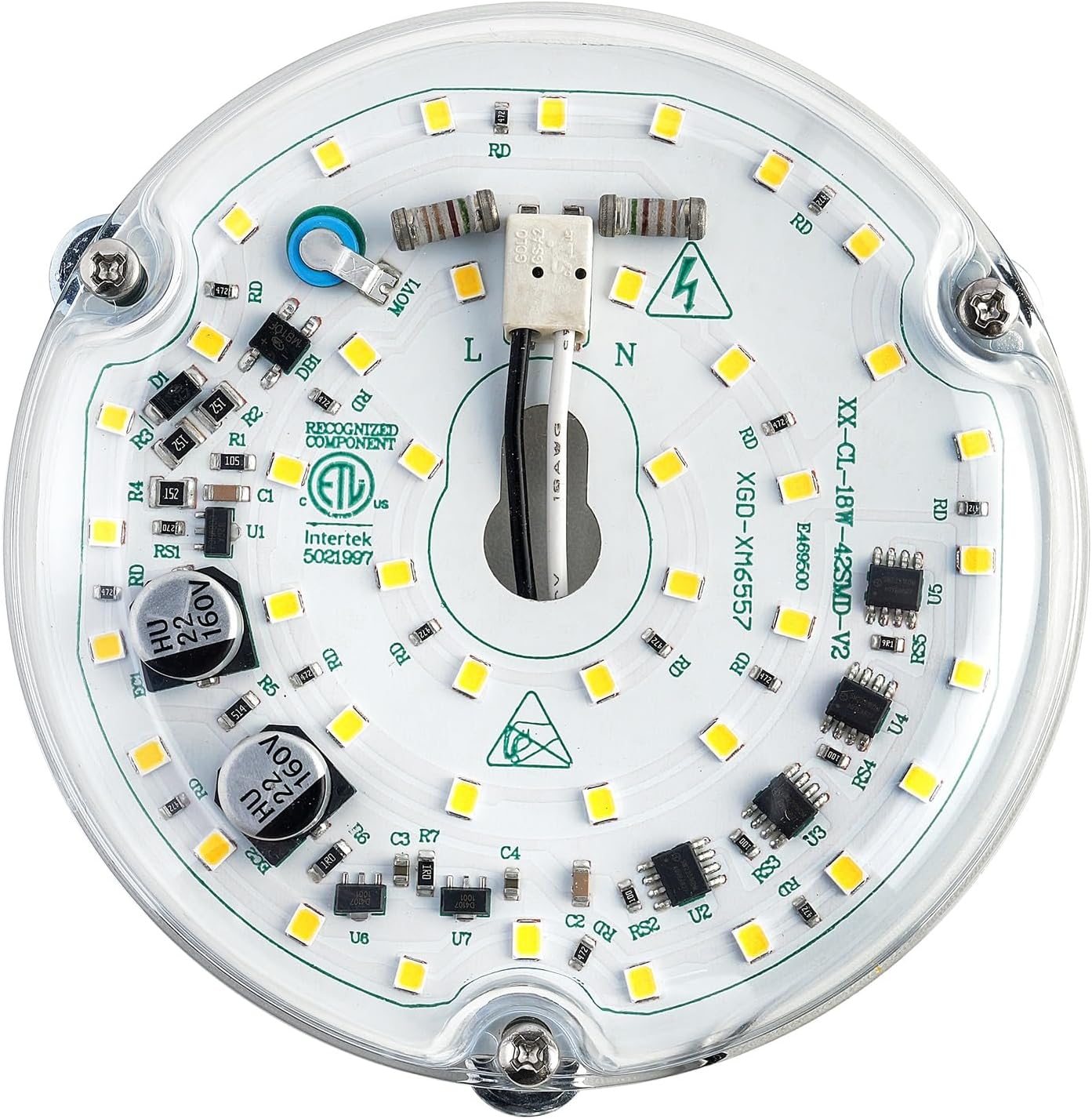 Ledytech 4 inch Retrofit Light Kit for Ceiling Fan Light Replacement ...