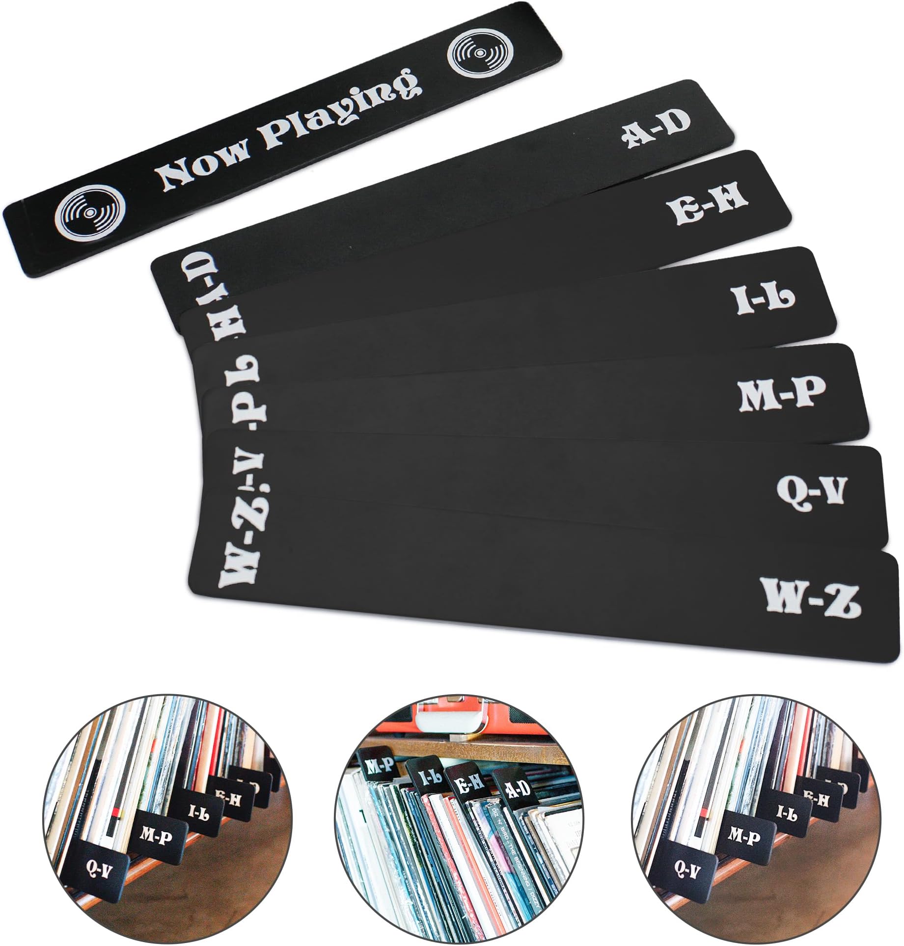 Amazon.com : SkyLia Designs Now Playing Vinyl Record Dividers A-Z ...
