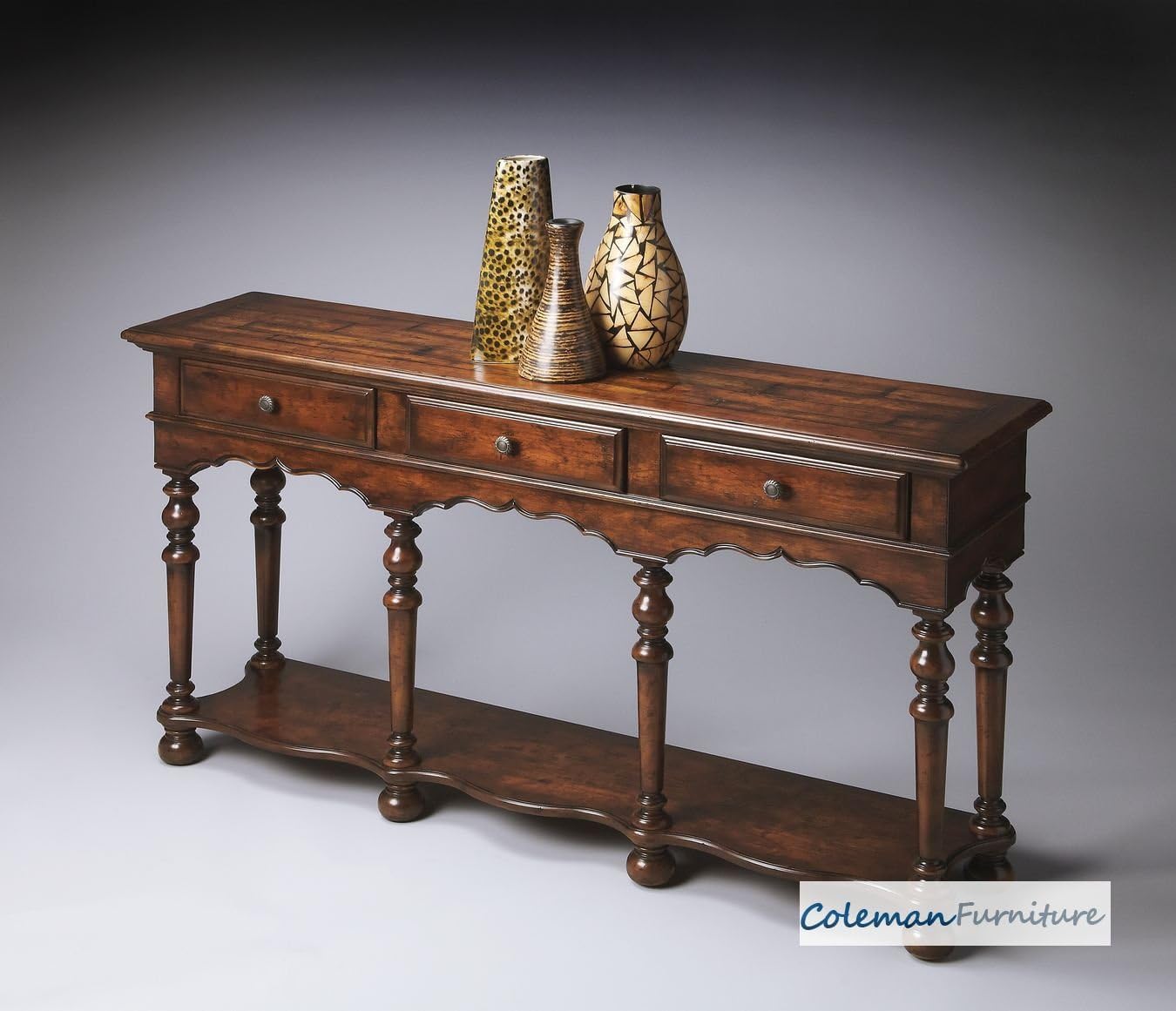 Amazon.com: Masterpiece Console Table Finish: Cherry : Home & Kitchen