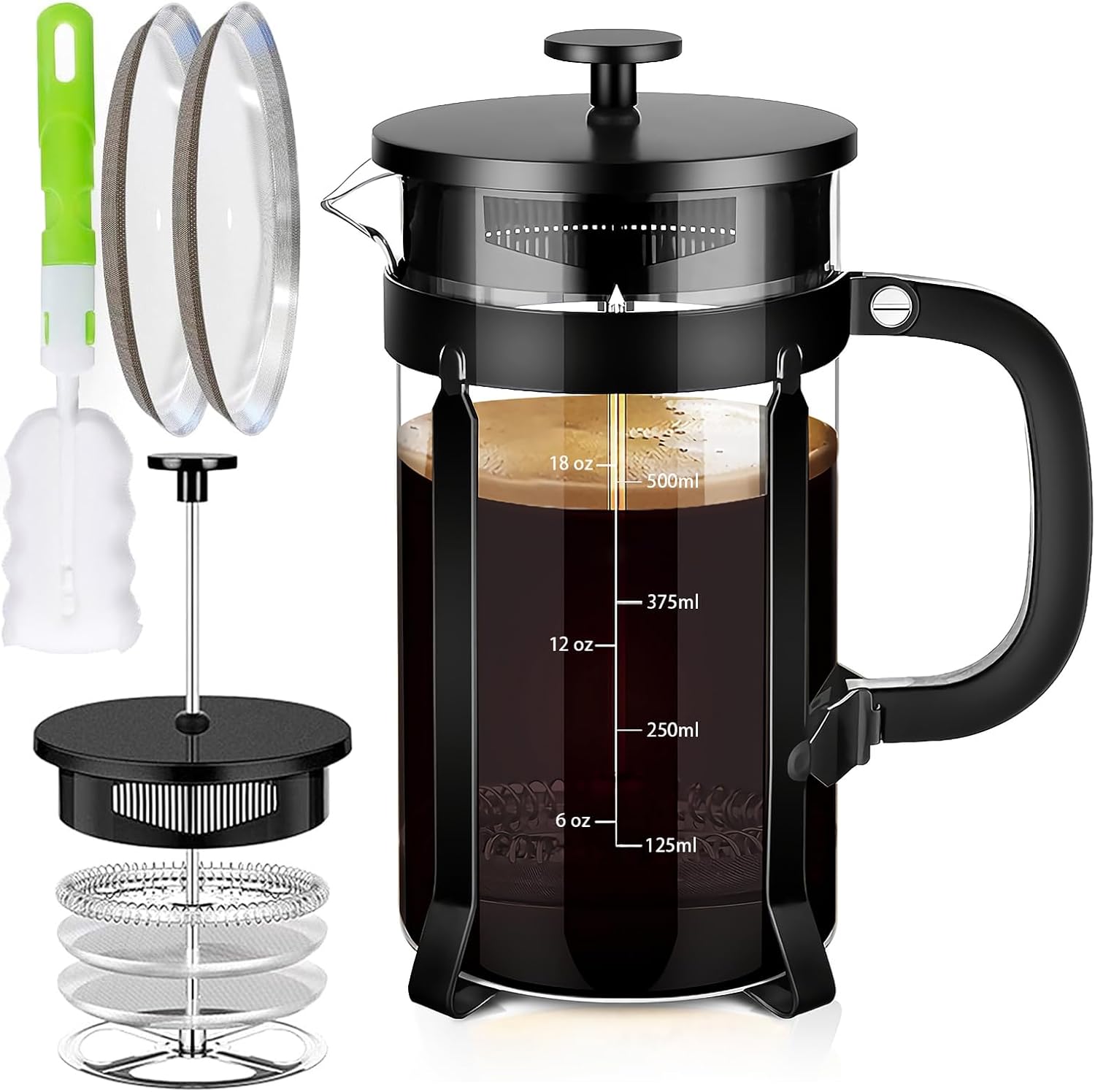 Amazon.com: YMMIND French Press Coffee Maker 304 Stainless Steel Coffee ...