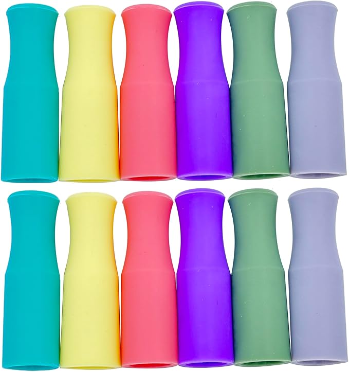 Amazon.com: Inner Dia. 12mm Super Big Wide Silicone Straw Tips, Soft ...