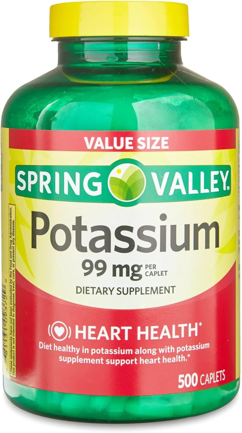 Amazon.com: Convergence Potassium Caplets Dietary Supplement Value Size ...