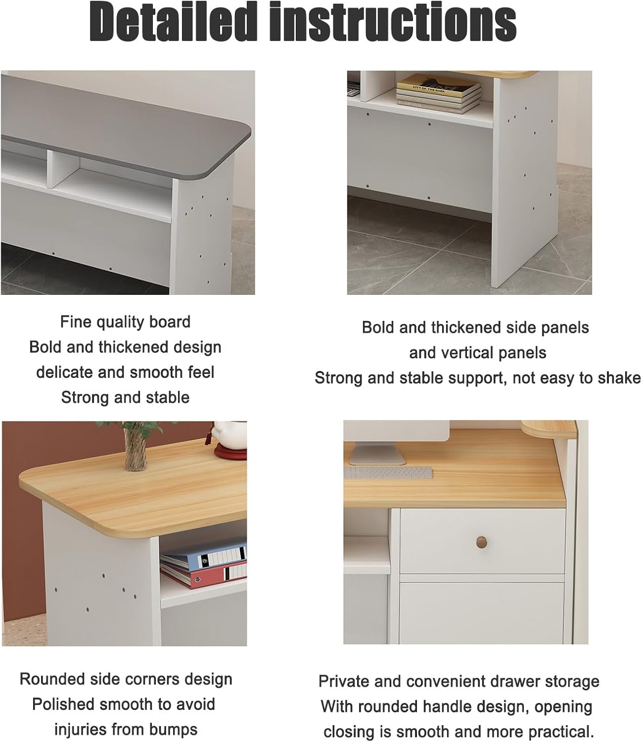 Reception Desk Counter Table, L-Shap Simple Cashier Chile | Ubuy