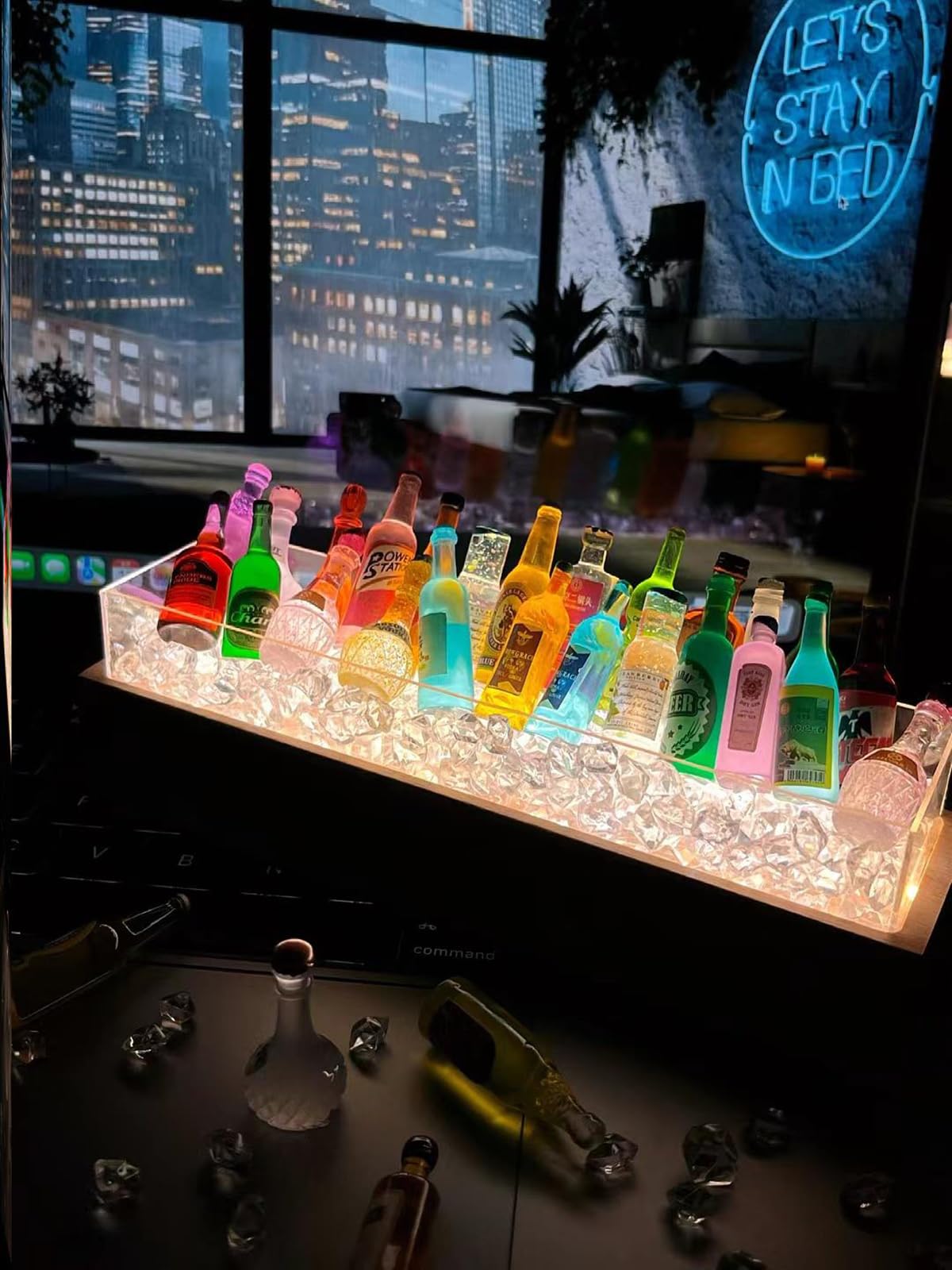 JoyKidom DIY Mini Wine Bottle Night Light Kit - Icebox Night Light ...