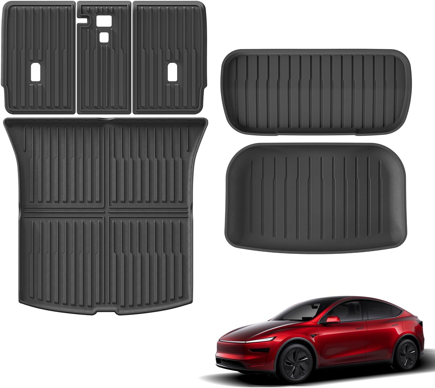 Amazon.com: 6PCS Trunk Mats & Frunk Mat & Backrest Mats for New 2025 ...