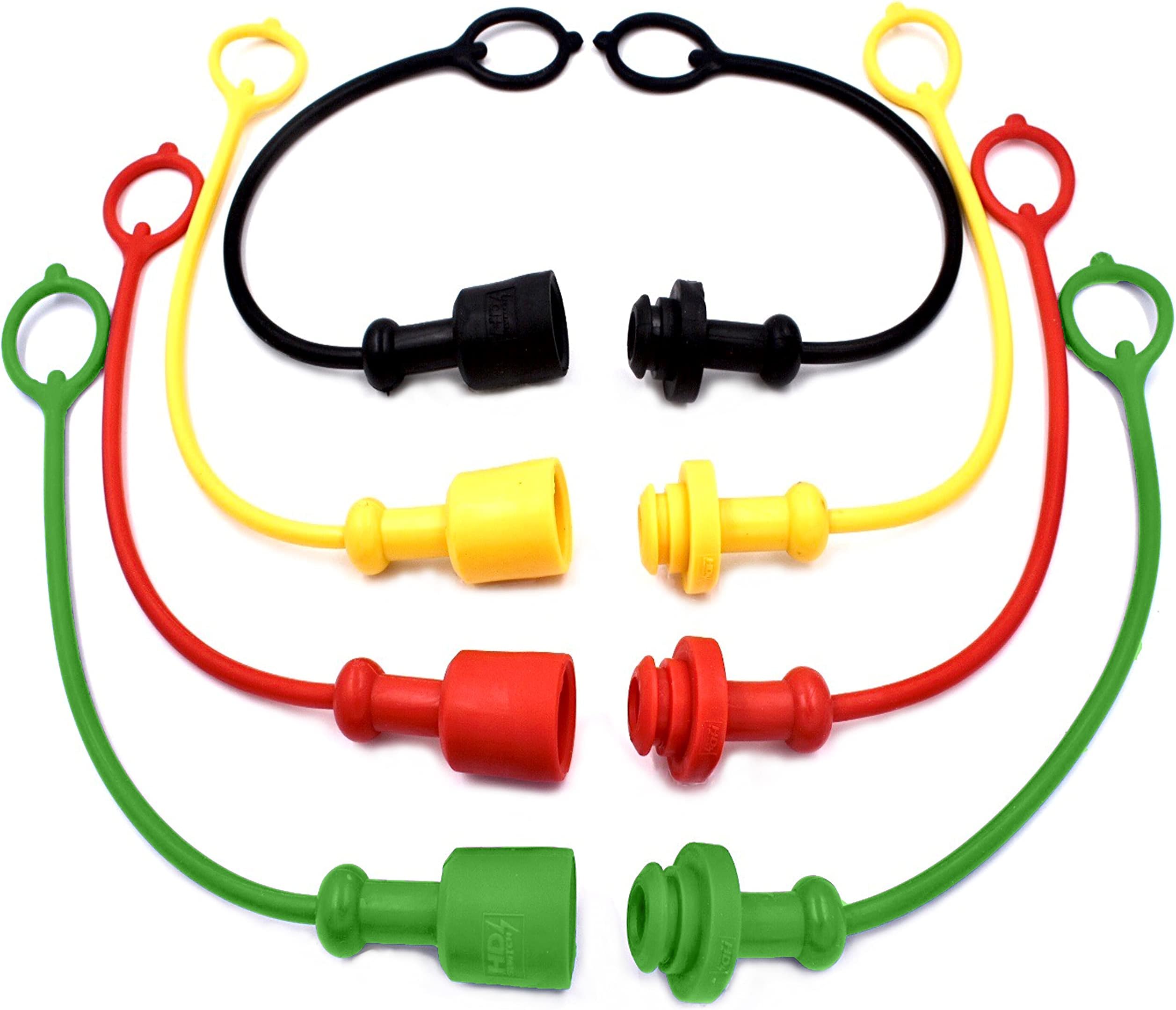 Amazon.com: HD Switch -4 Sets- Hydraulic Coupler Fitting Dust Cap ...