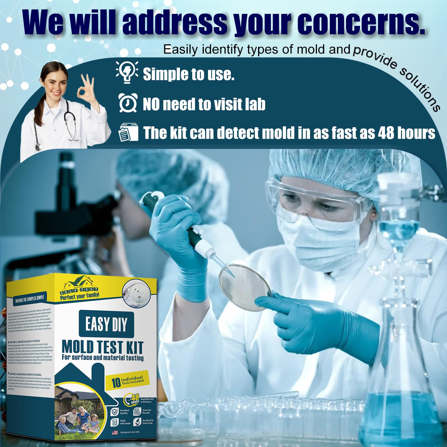 Mold Detective Test Kit 10-Pack Home Mold Test Kit - Check Air ...