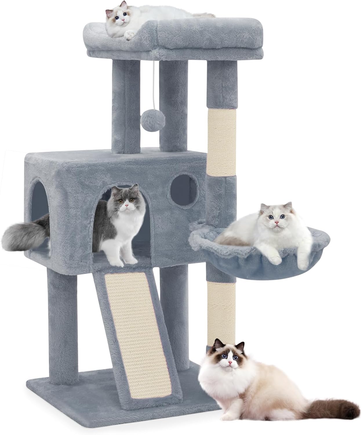 Amazon.com : Magshion 36 Inch Cat Tree Tower with Hammock, Cat Condo w ...