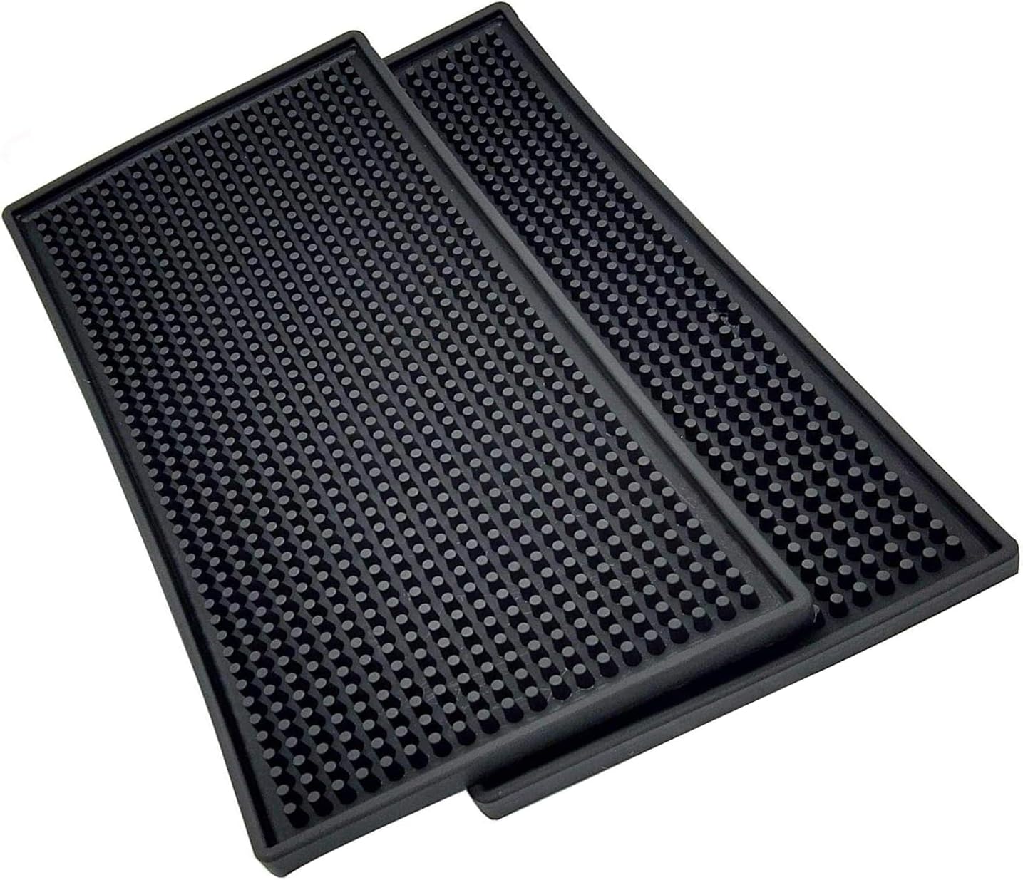 Amazon.com: 2 Pack Bar Service Mat, Black Salon Barber Work Station Mat ...