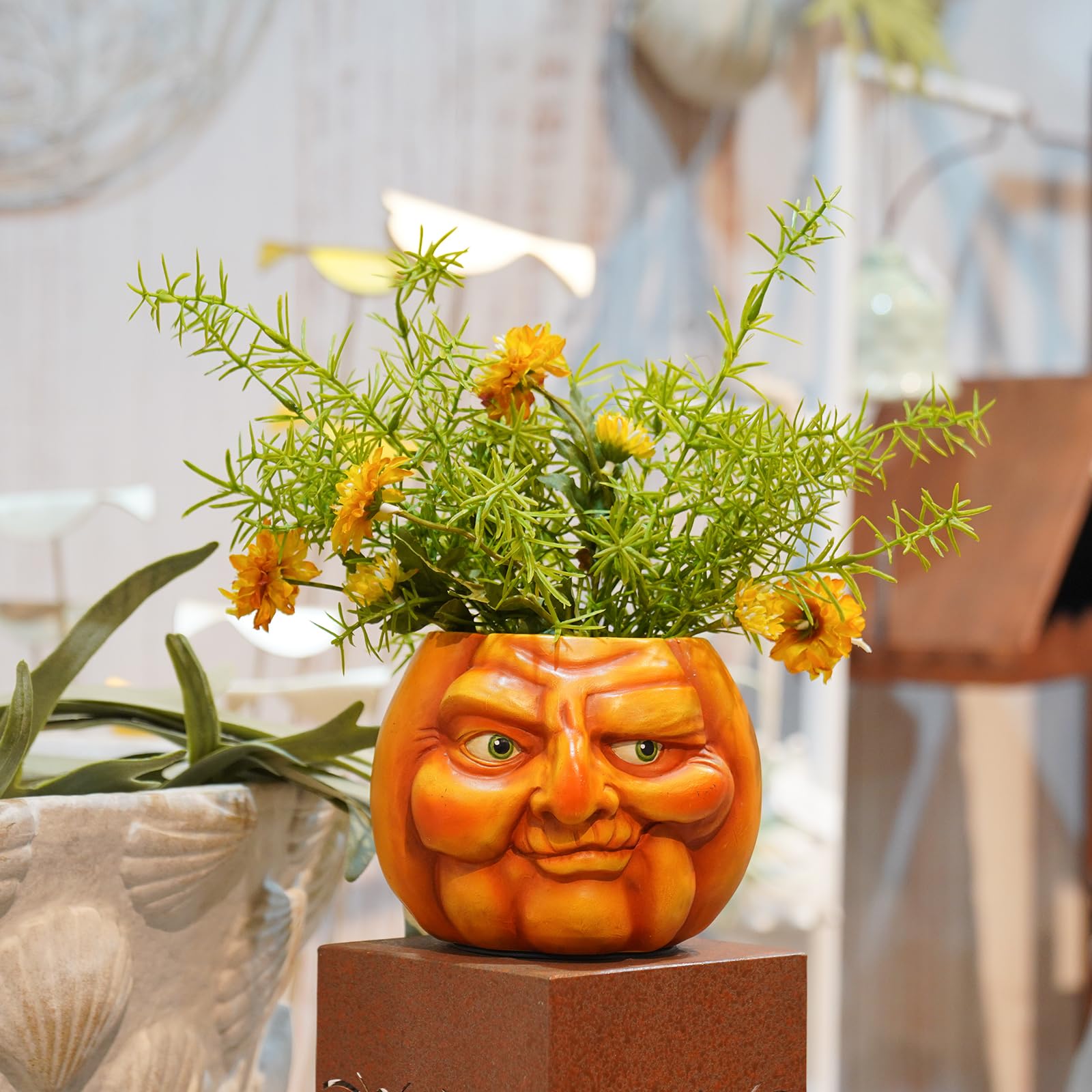 Amazon.com : DiliComing Head Planter Face Planter-Pot - 5.7 Inch Wicked ...