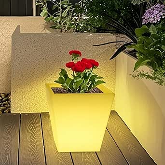 Amazon.com: Mr.Go 16-inch LED Flower Pot Light w/Remote, 16 Color ...