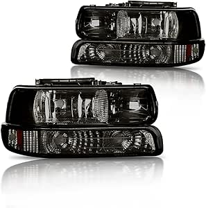 Amazon.com: D SOLUTIONS Headlights Assembly Compatible with Chevy ...