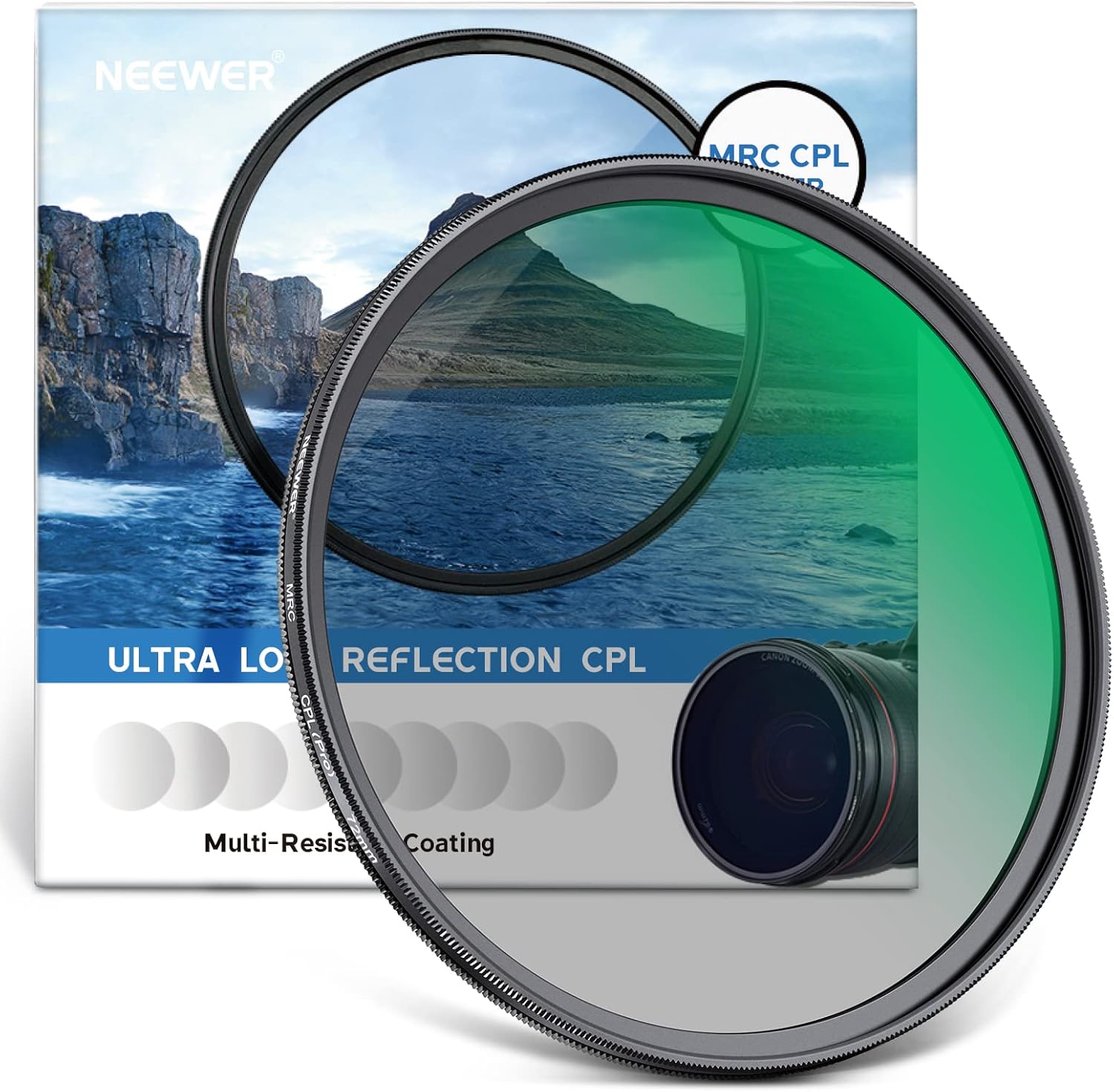Amazon.com : Neewer 72mm Polarizing Filter 30 Layer Multi Resistant ...