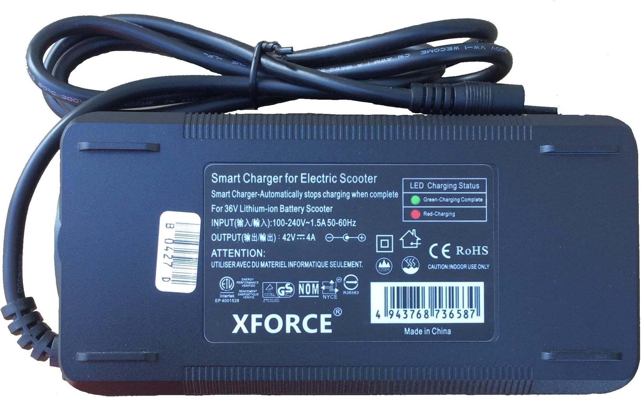 Amazon.com: 4 Amps Smart Charger Compatible with Macwheel MX1, MX2, MX3 ...