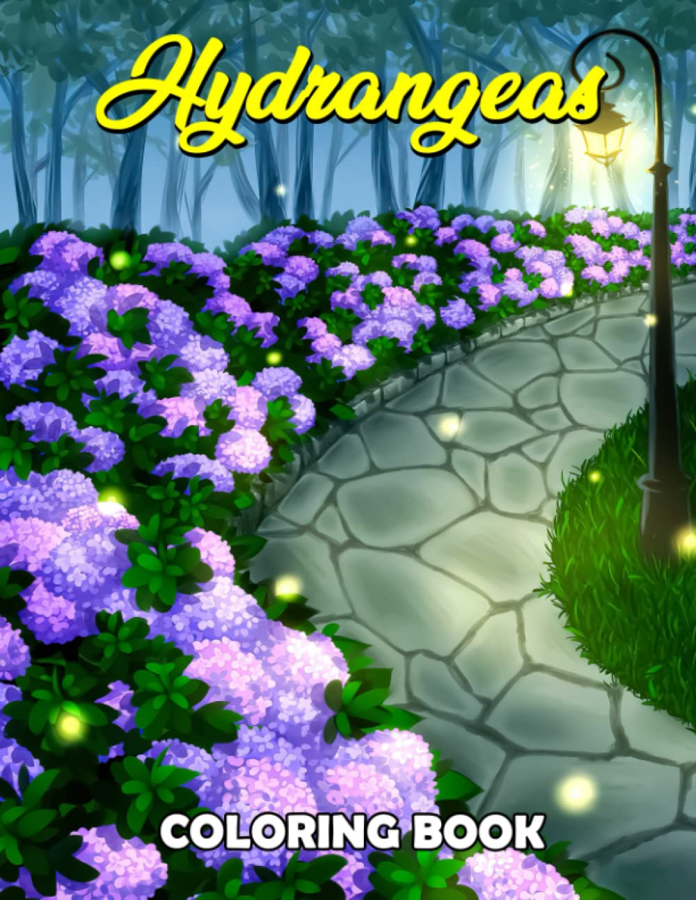 Hydrangeas Coloring Book: Amazing Coloring Pages With Stunning ...