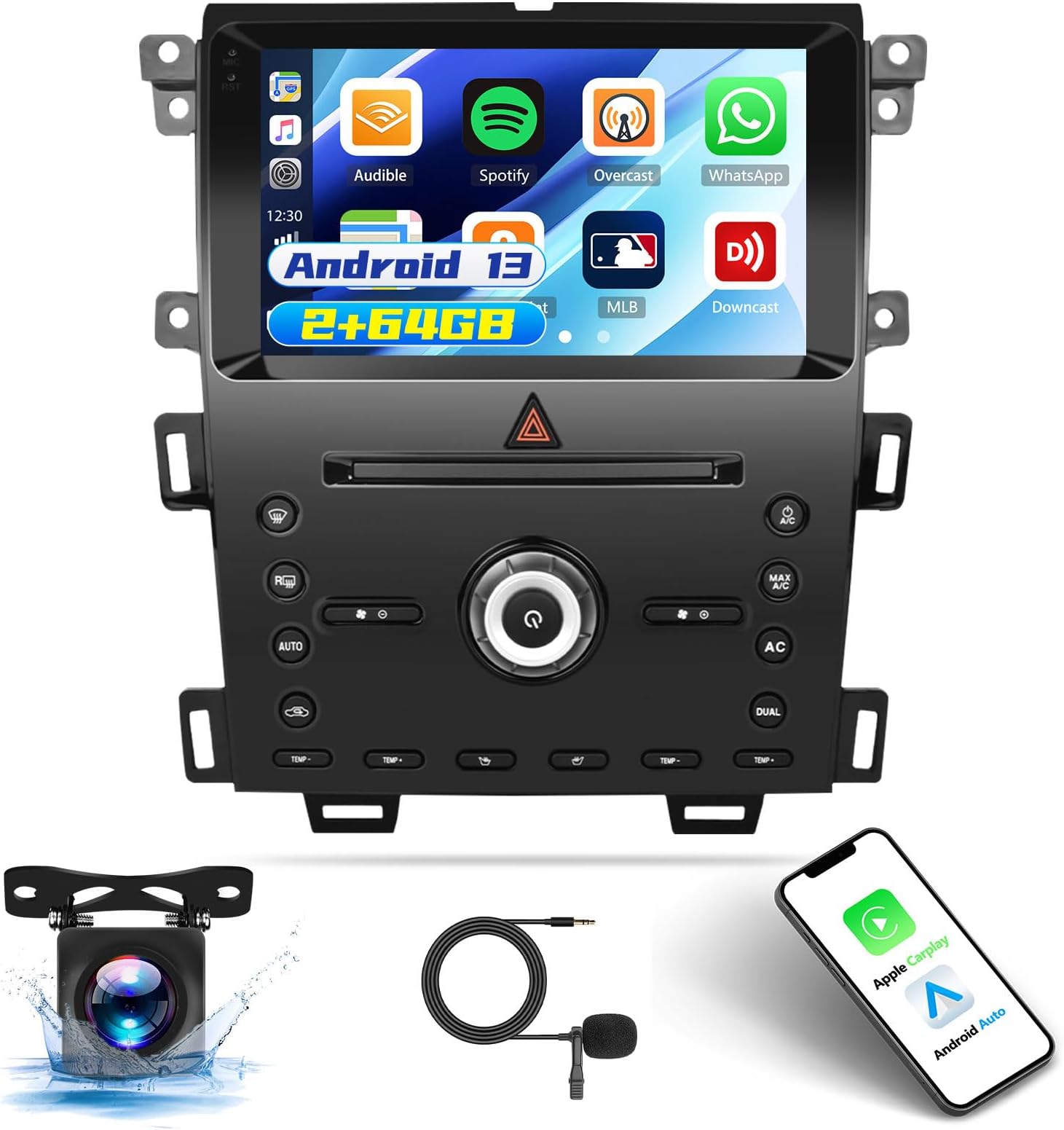 Amazon.com: [2+64G] Android 13 Car Stereo for Ford Edge 2011-2015 with ...