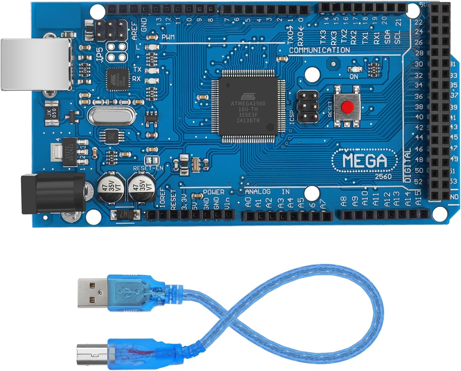 Amazon.com: Songhe MEGA 2560 PRO Embed CH340G/ATMEGA2560-16AU Pro Mega ...