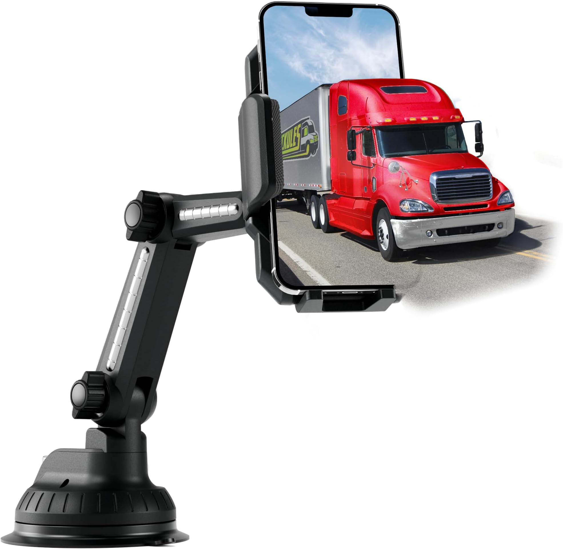 Amazon.com: 2024 New Sucker Car Phone Holder Long Arm Suction Cup Car ...