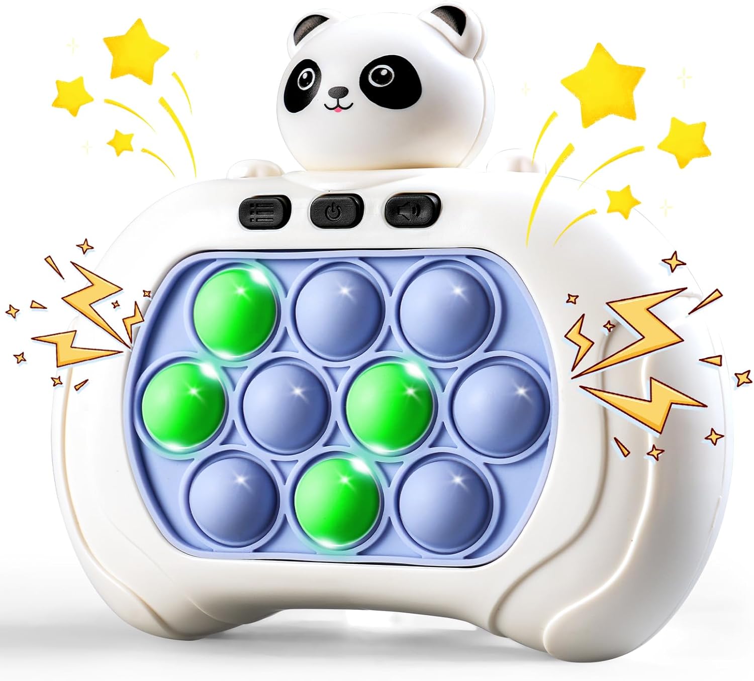 Amazon.com: Quick Push Bubble Game, Light up Electric Pop Fidget Toy ...