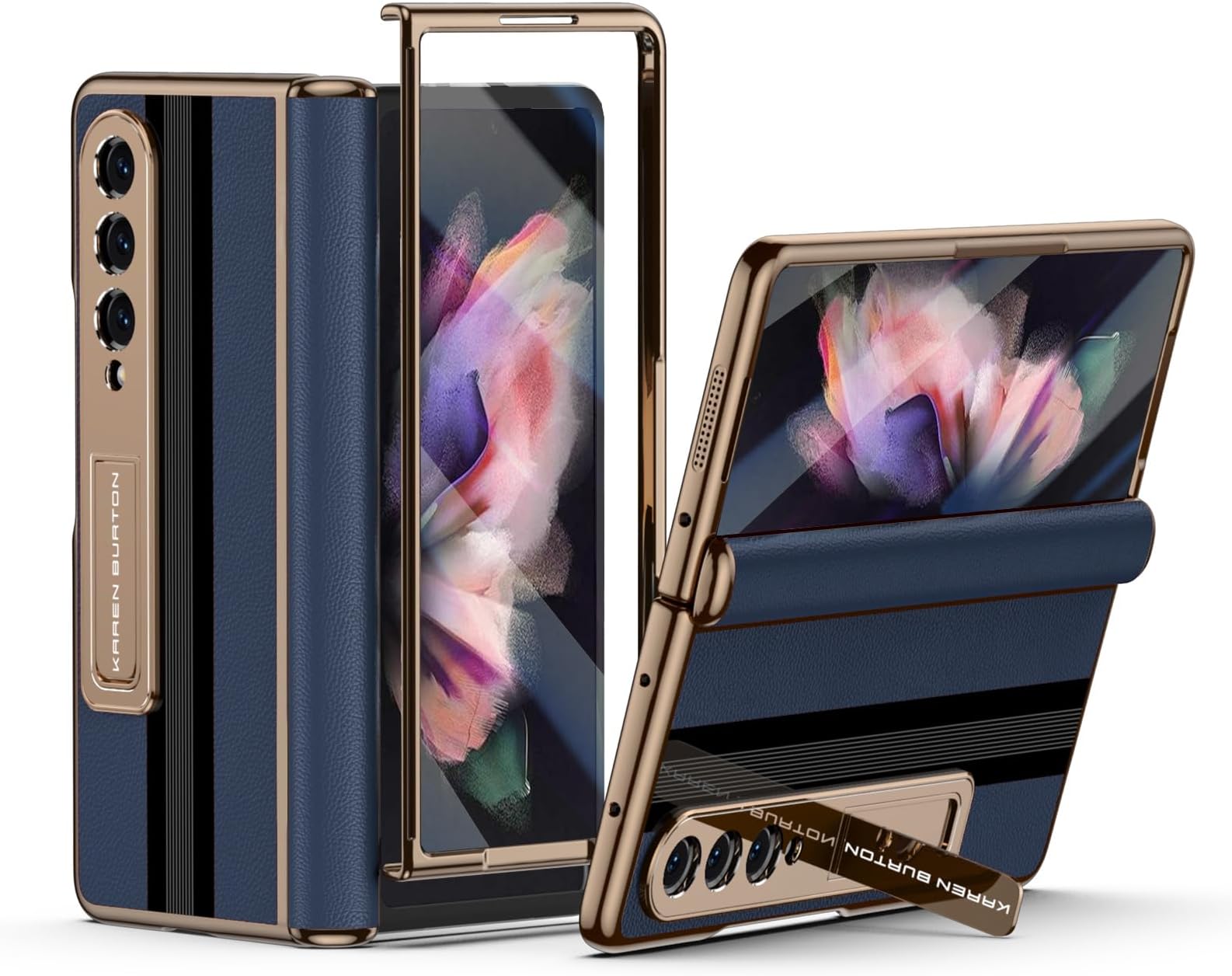 Amazon.com: karenDon for Samsung Galaxy Z Fold 3 Phone Case,Luxury ...