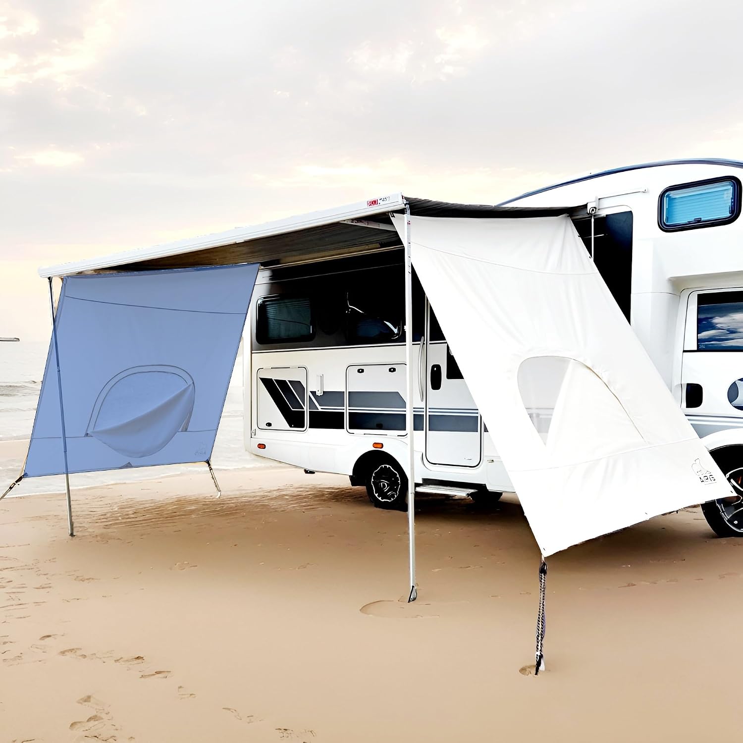 Amazon.co.jp: カーサイドタープ AIRIS オーニングテント - Car Side Tarp キャンピングカー、キャラバン用 ...