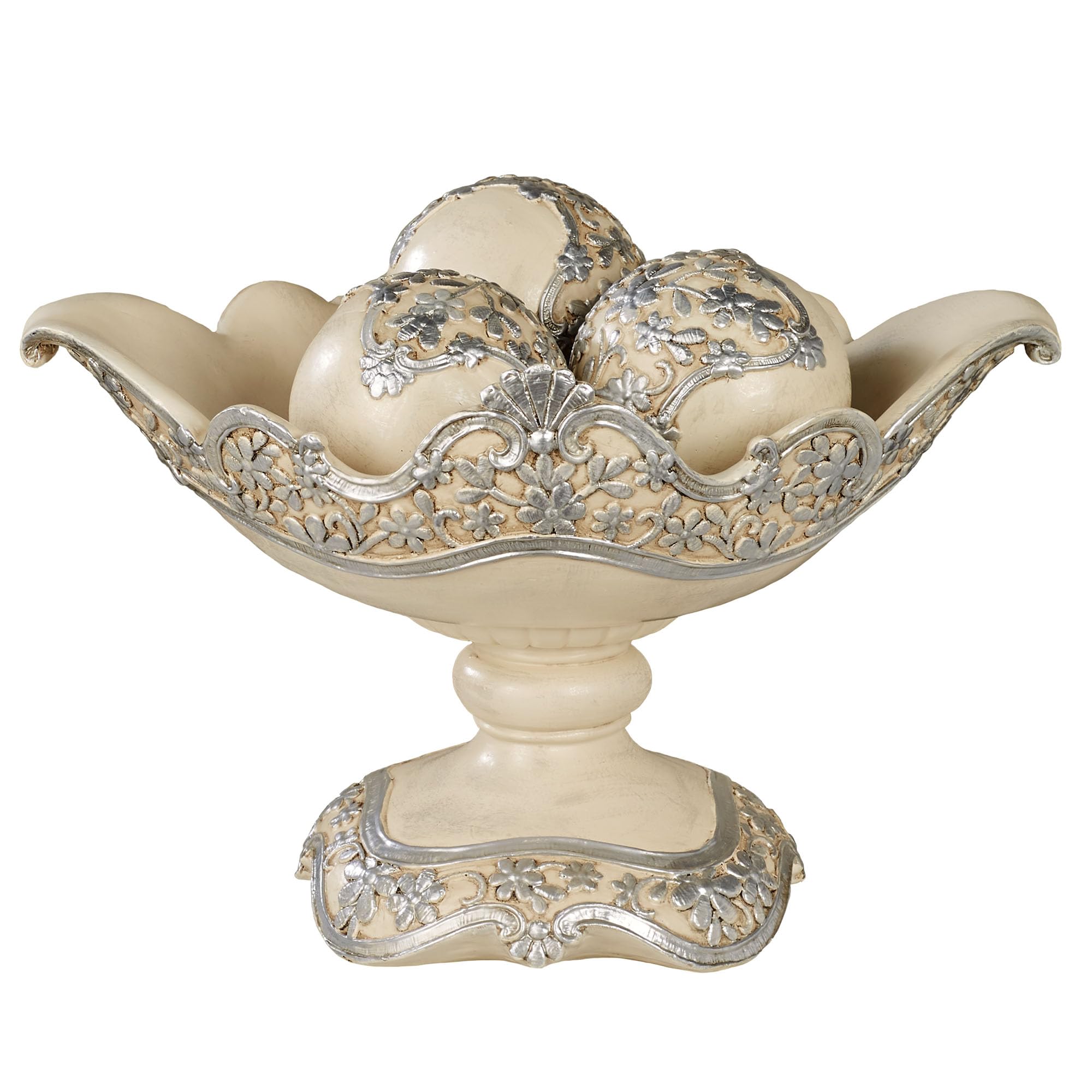 Amazon.com: Floressa Decorative Centerpiece Bowl and Orbs Set of Four ...