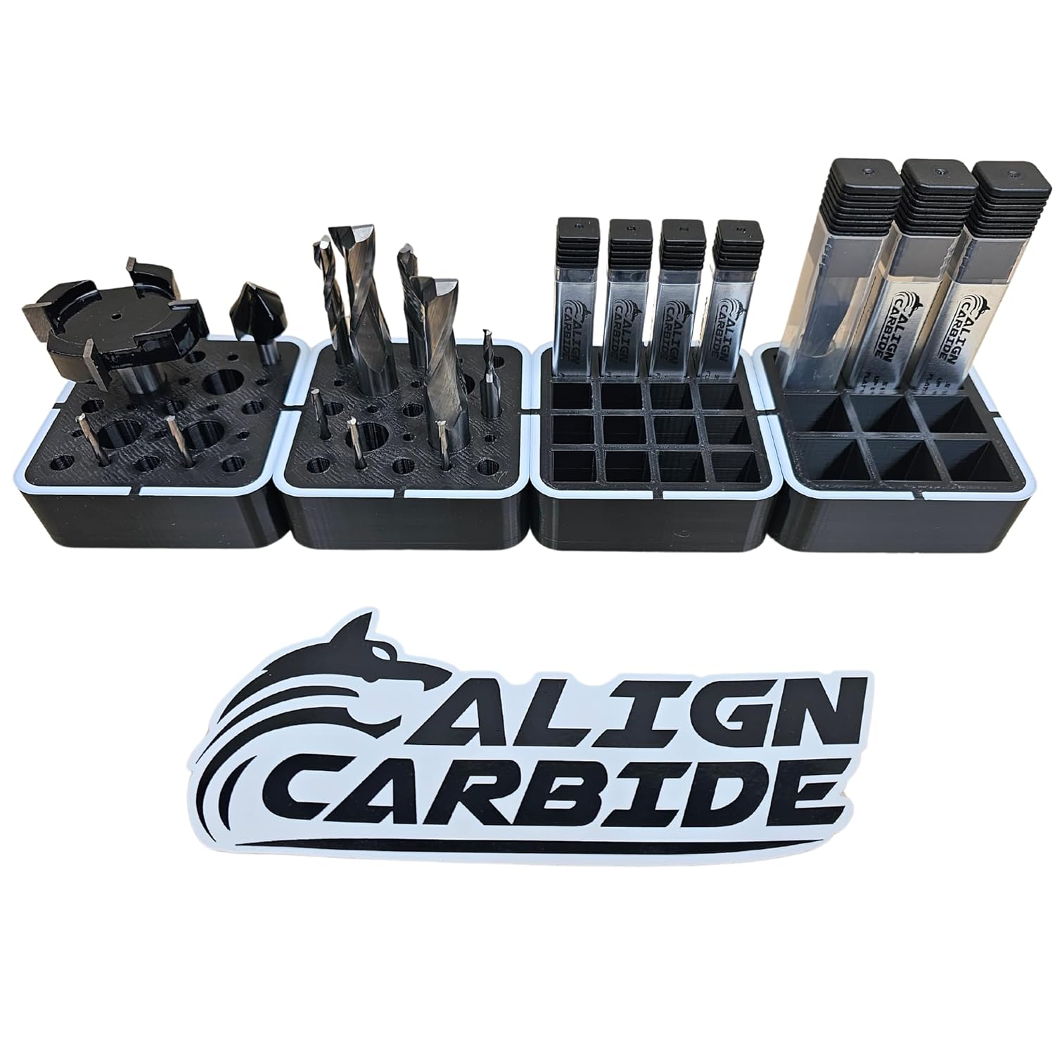 Align Carbide CNC Router Bit Storage Blocks - Qty (4) Blocks Included ...