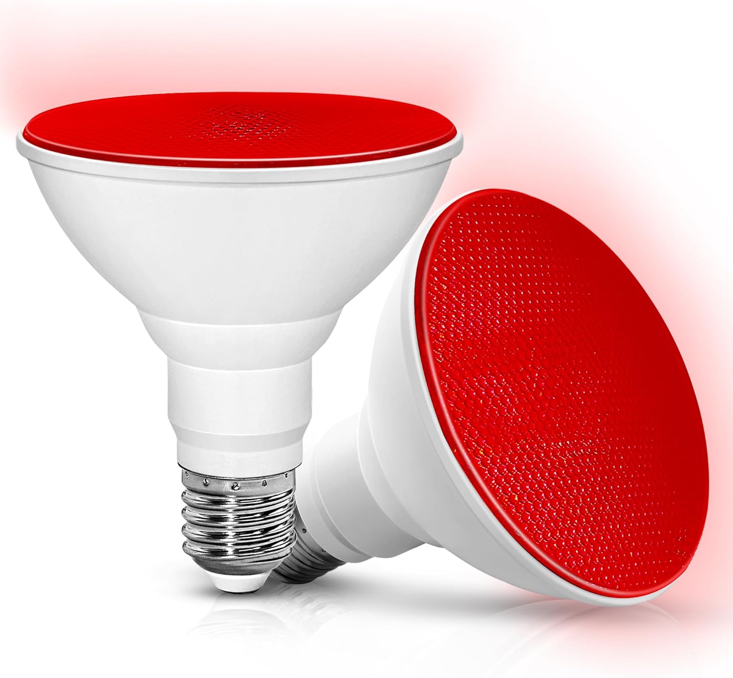 LED Red Light Bulbs Outdoor, 15W(150W Equivalent) Par38 Flood Red ...