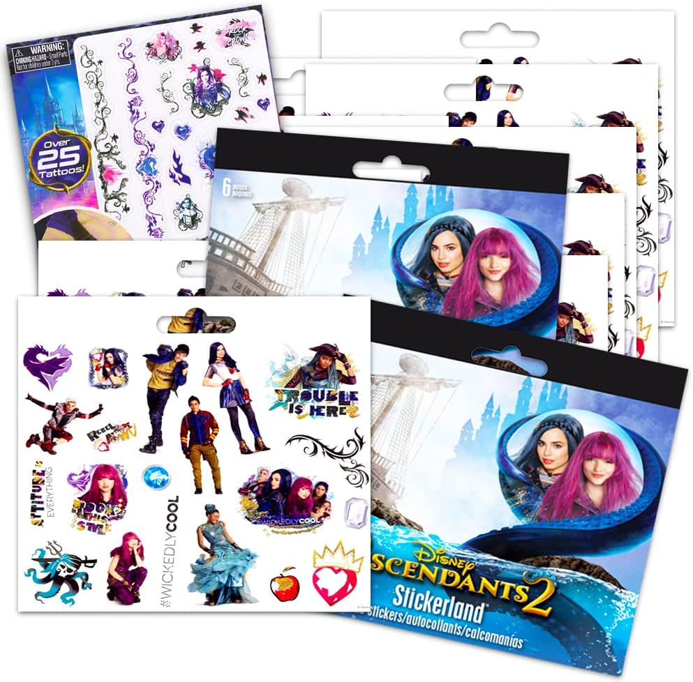 Amazon.com: Disney Descendants Stickers Party Pack Bundle - Over 240 ...