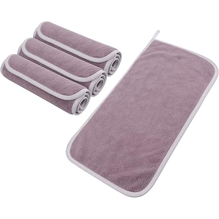 Amazon.com: SINLAND Microfiber Facial Cloths Fast Drying Washcloth ...