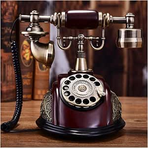 Amazon.com: Rotary Dial Telephone Retro Old Fashioned Landline Phones ...
