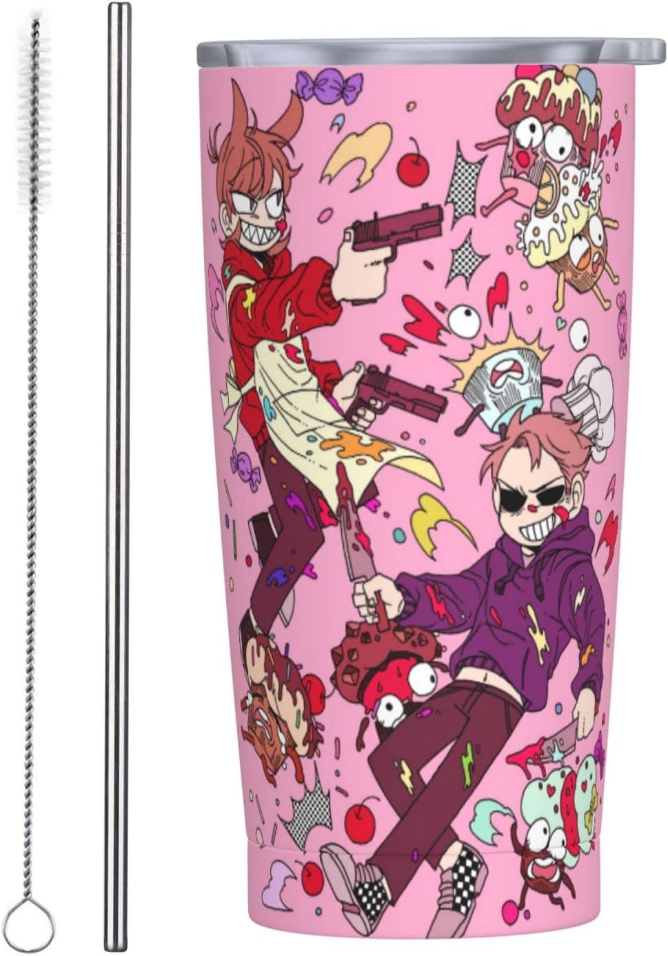 Amazon.com | GLGFAS Eddsworld Stainless Steel Insulated Tumbler Set ...