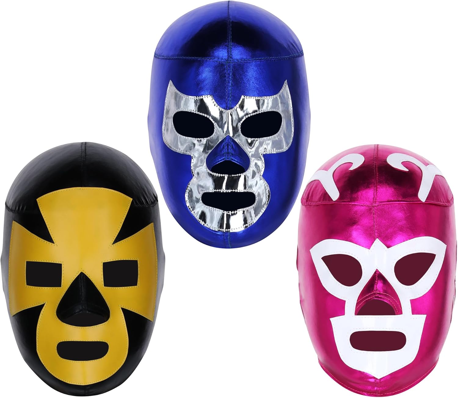Amazon.com: Mexican Luchador Wresting Masks (Adult Pro-Fit 3-Pack ...