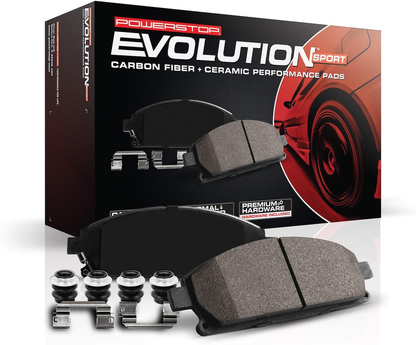 Power Stop (Z23-1212) Z23 Evolution Sport Brake Pads, Rear, Brake Pads ...