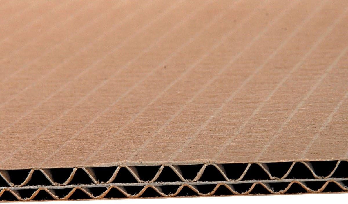 Corrugated Cardboard Sheet 8mm Thick 500 x 600mm (Pack of 20) : Amazon ...