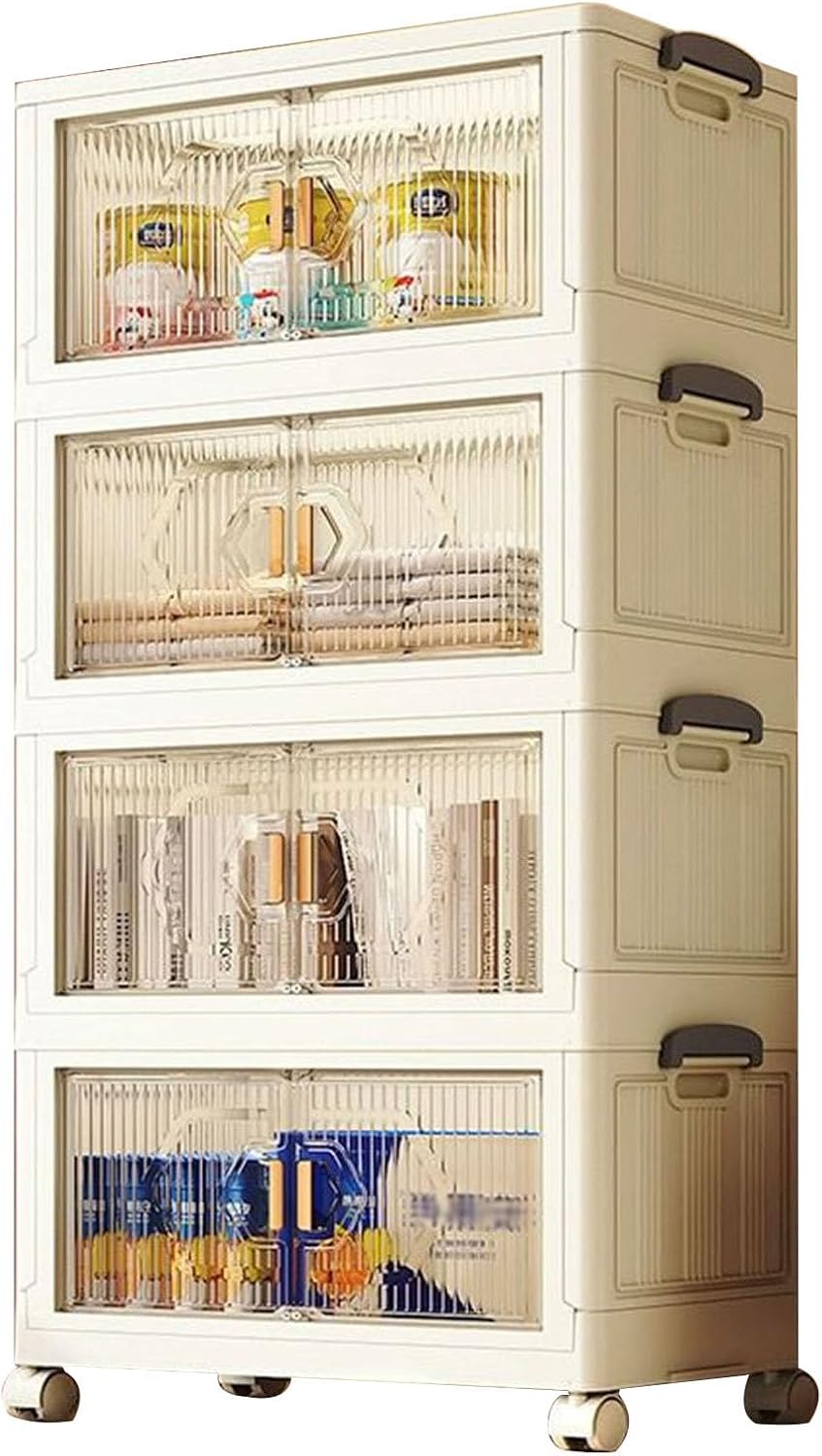 Amazon.com: Storage Bins with Lids, Stackable Plastic Containers ...