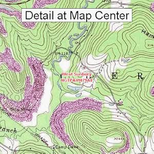 Amazon.com : USGS Topographic Quadrangle Map - West Sunbury ...