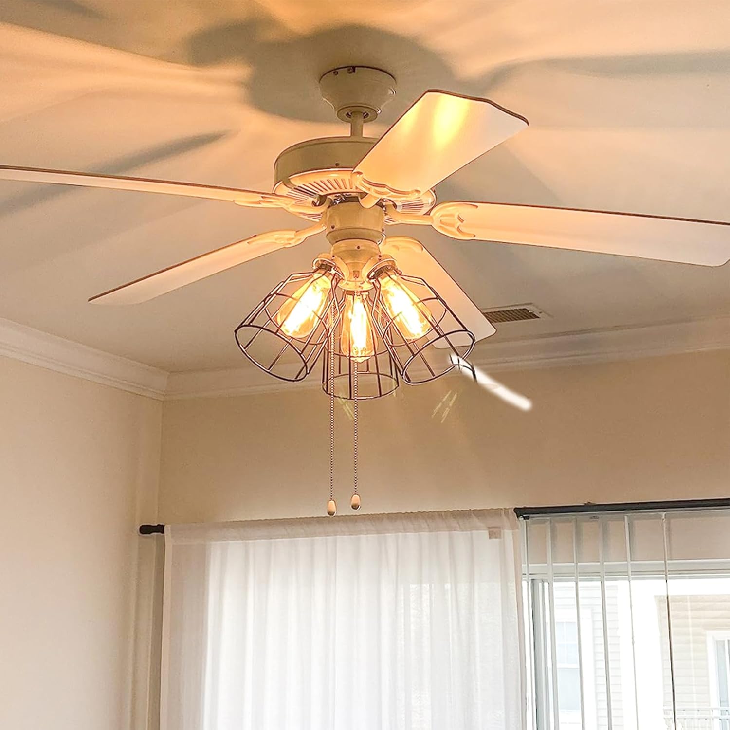 Industrial Grade Adjustable Metal Lighting Cage, Old Open Style Lamp ...