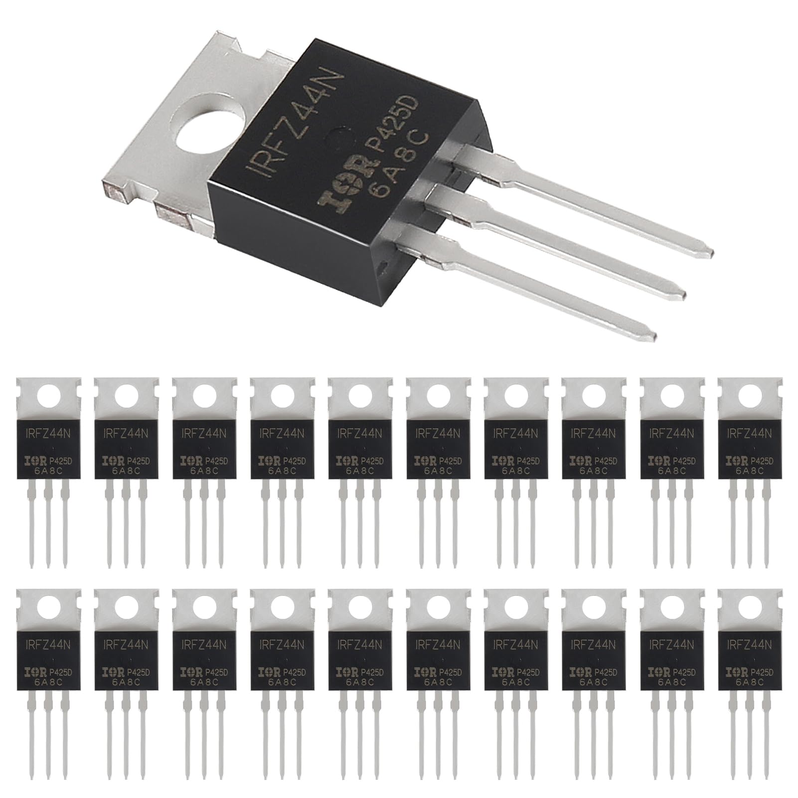 Snapklik.com : 20pcs IRFZ44N MOSFET 49A 55V IRFZ44 MOSFET Transistors ...