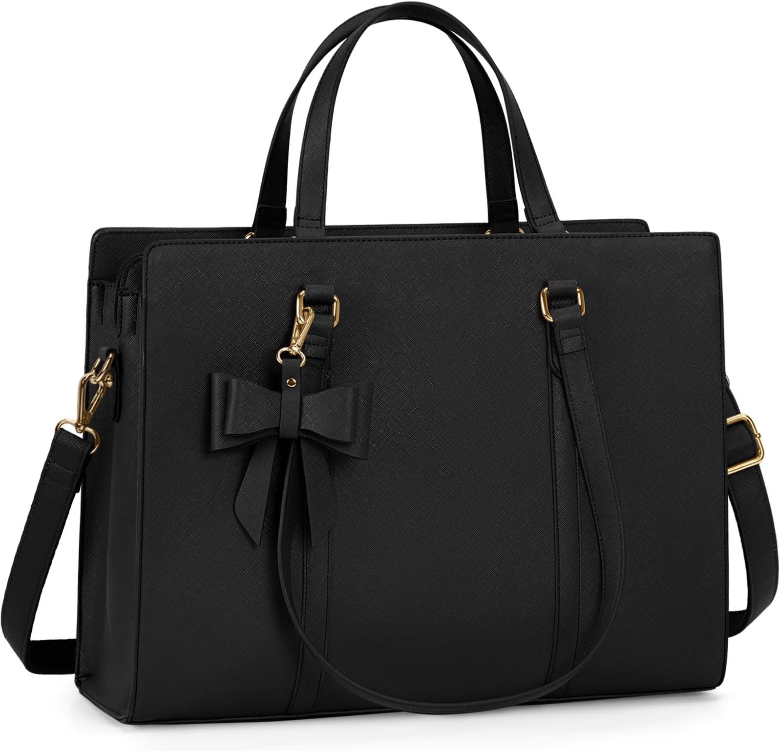 NEWHEY Laptop Tote Bags for Women 15.6 Inch Ladies Leather Laptop ...